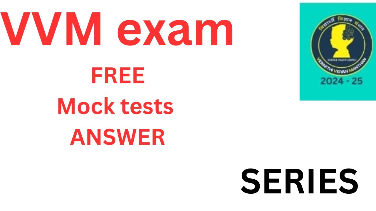 VVM exam mock test answers - YouTube