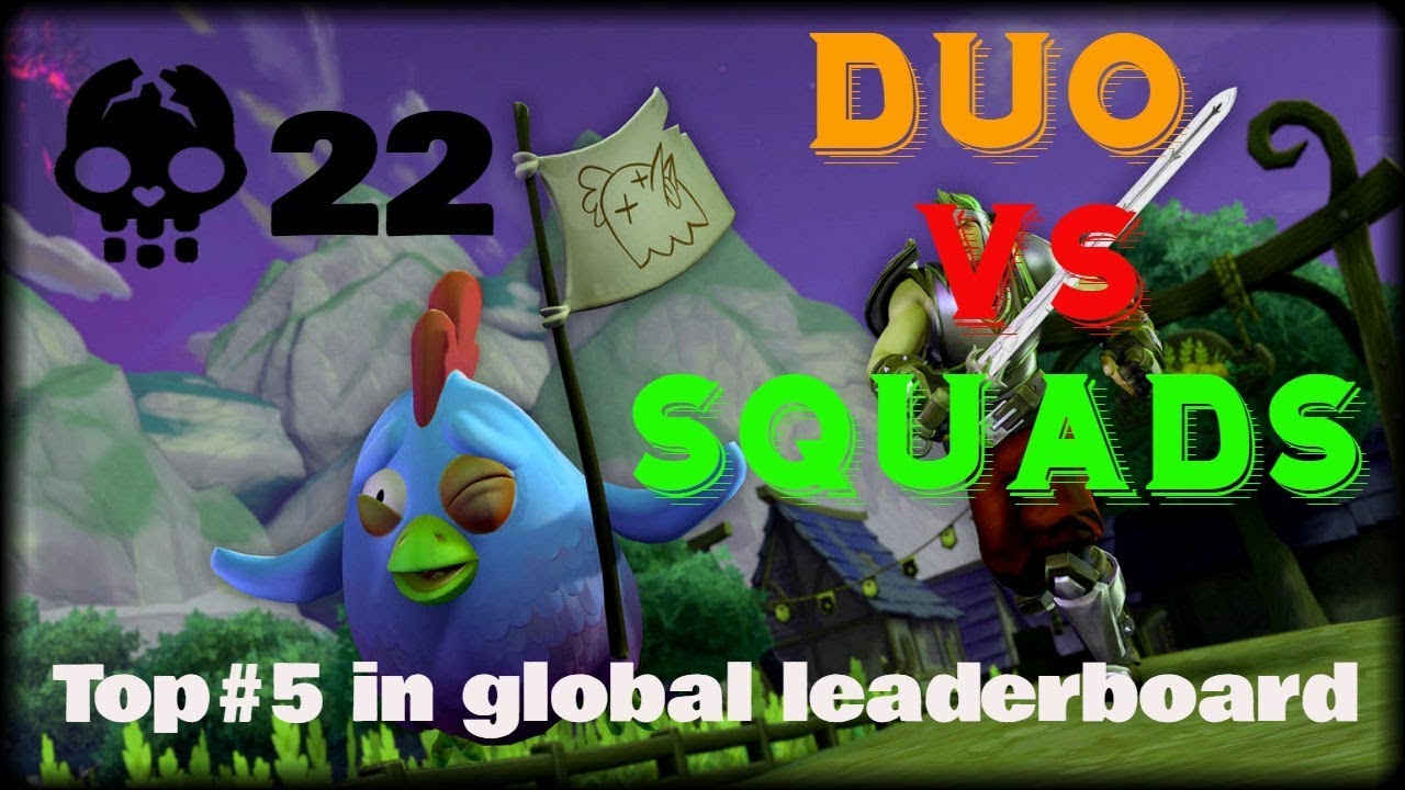 Duo vs Squads with a top#5 in global leaderboard (clutching it up ...