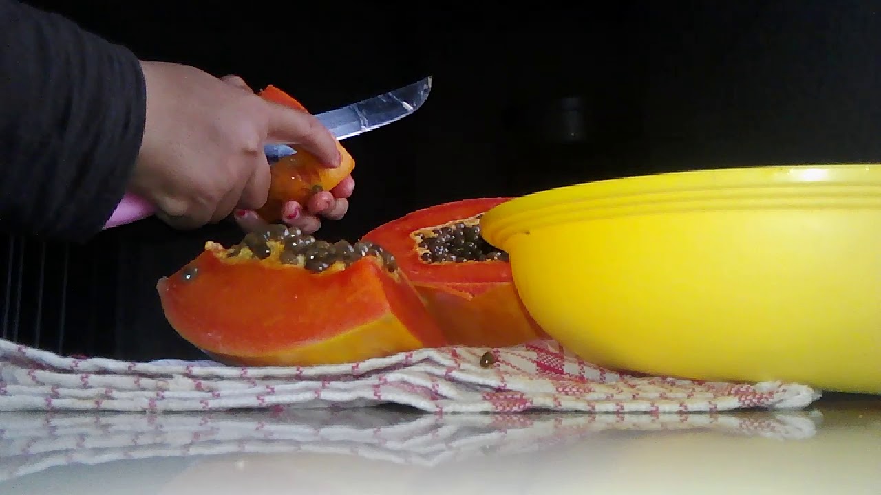 How to serve Papaya fruit - YouTube