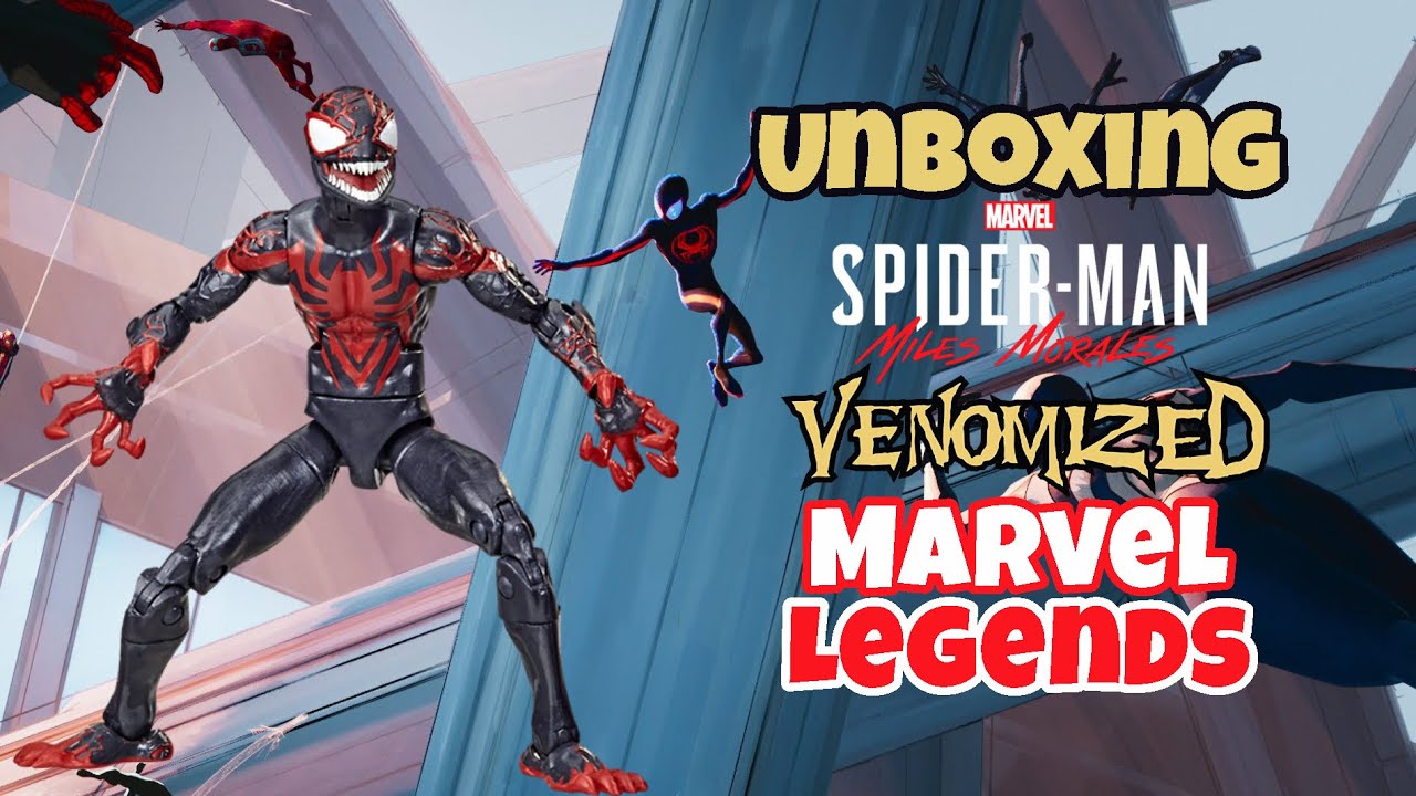 Miles Morales Marvel Legends Venompool - Unboxing Y Review / BAF 2020 ...