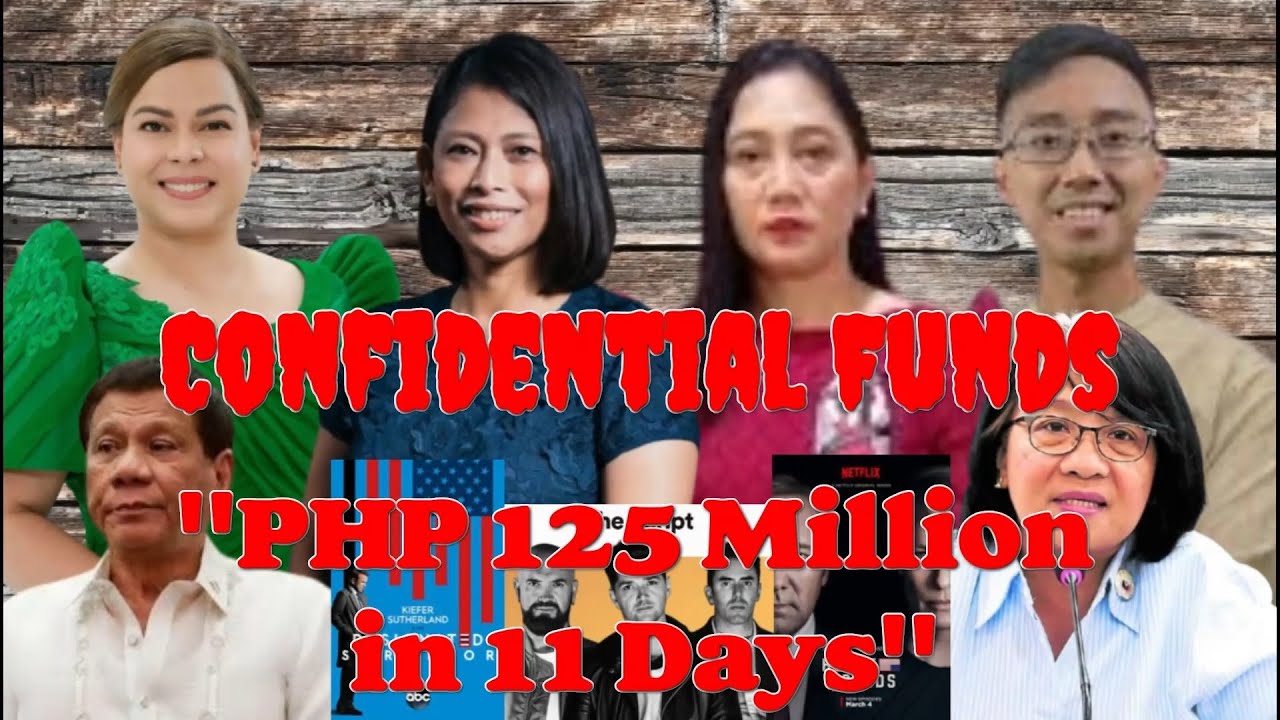 OVP Sarah Duterte Confidential Funds of PHP 125 Million in 11 Days ...