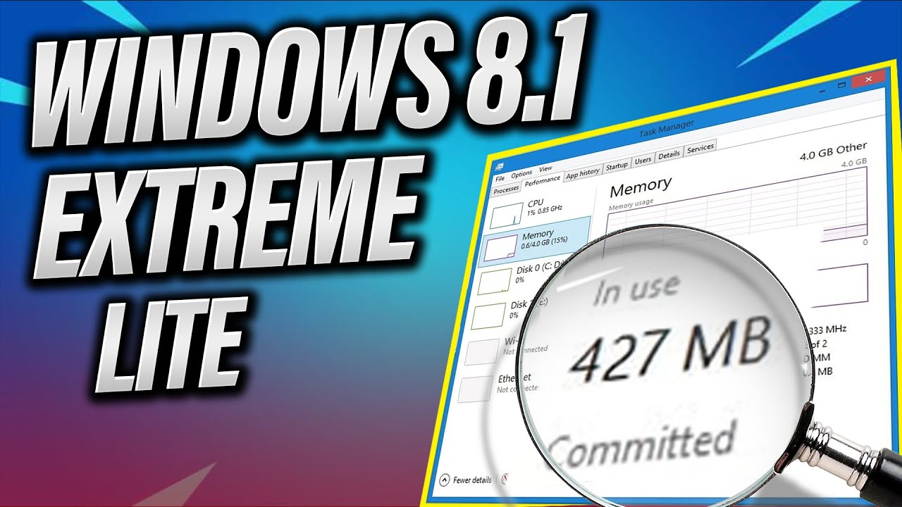Windows 8.1 Extreme Lite Com Alto Desempenho - YouTube