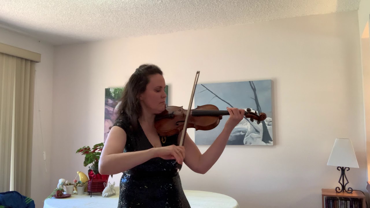 Gigue in E Major for solo violin by JS Bach - YouTube