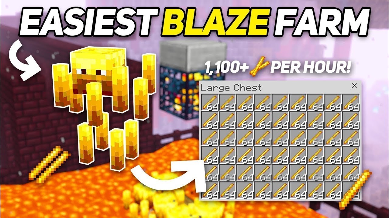 EASIEST BLAZE XP FARM IN Minecraft 1.21.(Bedrock + Java) MCPE ! - YouTube