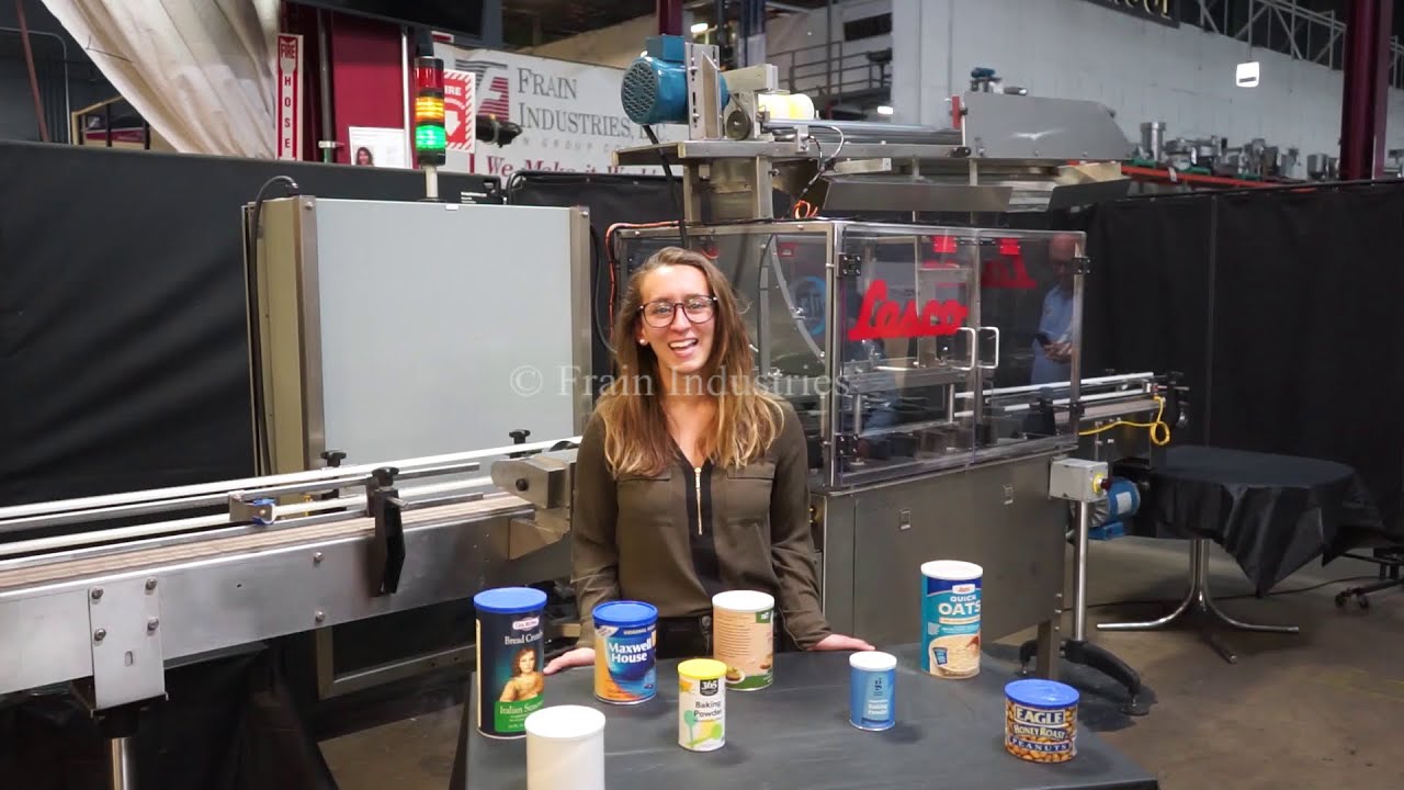 Del Packaging Capper Over Lidder SASRC-CC Demonstration - YouTube