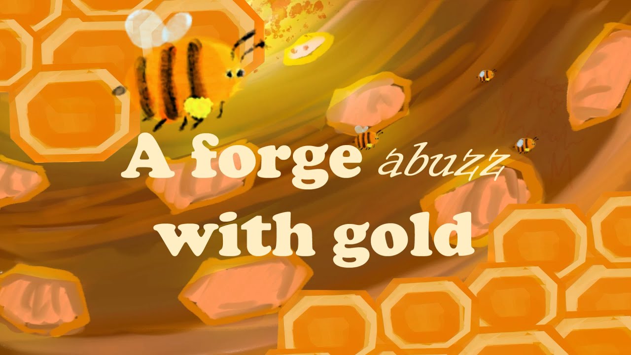 Nimble Tales | 🐝 A Forge Abuzz With Gold 🍯 #honeybee #animation #poetry #novuslearn #kidstories ...