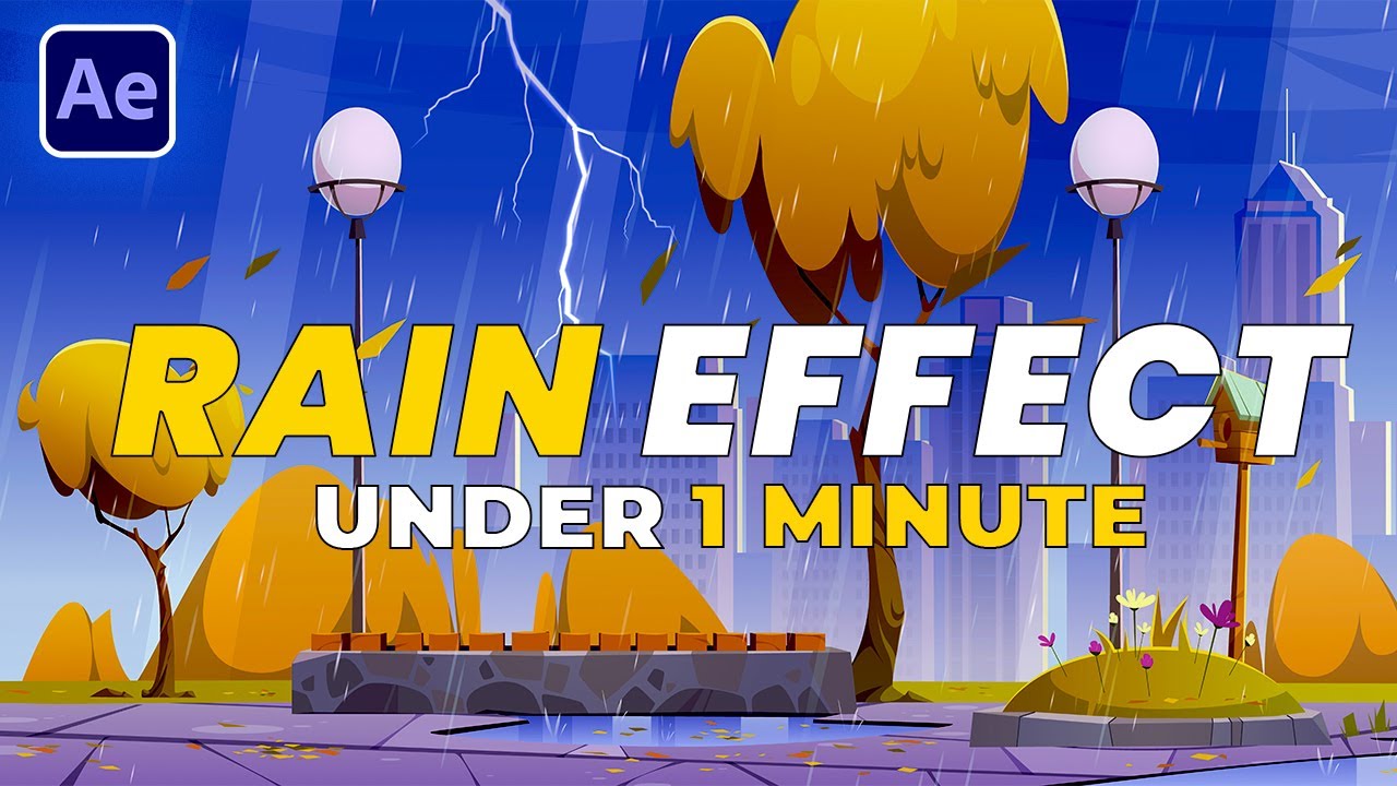 How to Create & Animate Rain with After Effects | EASY Tutorial - YouTube
