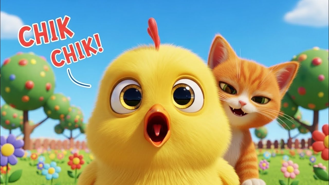 Chik Chik Little Chick 🐥 | Funny Chicken Song for Kids | Cute Cartoon ...
