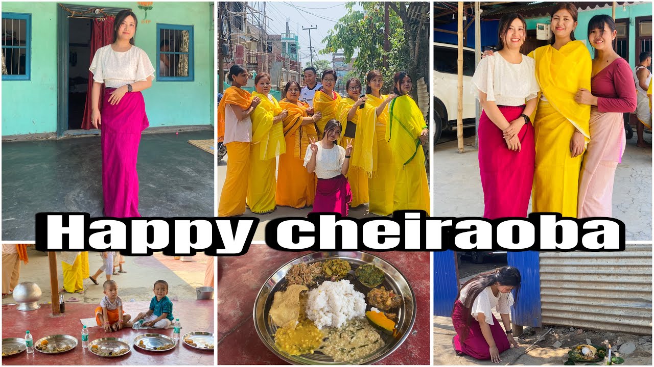 Happy cheiraoba 1st part…Yellow🧡 markta pink🩷 - YouTube