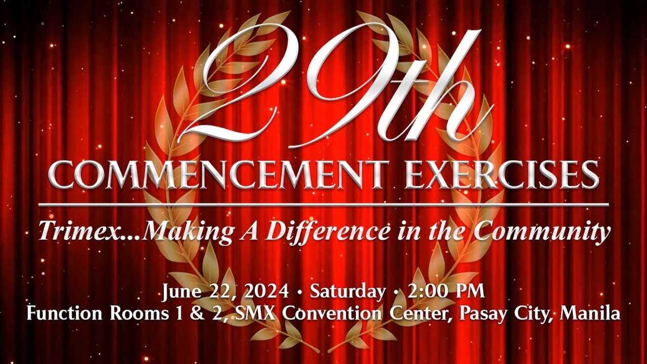 𝐓𝐑𝐈𝐌𝐄𝐗 𝐂𝐎𝐋𝐋𝐄𝐆𝐄𝐒 𝟐𝟗𝐭𝐡 𝐂𝐎𝐌𝐌𝐄𝐍𝐂𝐄𝐌𝐄𝐍𝐓 𝐄𝐗𝐄𝐑𝐂𝐈𝐒𝐄𝐒 🎓 - YouTube