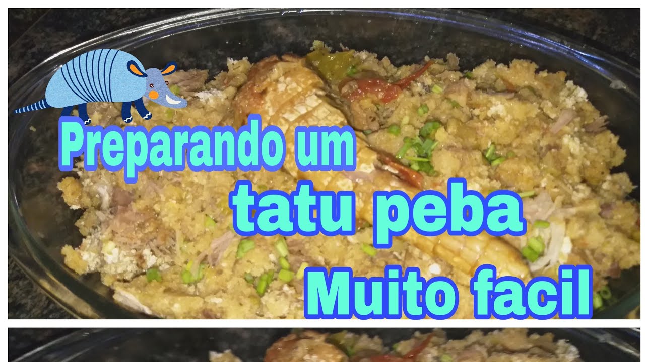 Preparando um tatu peba pela primeira vez muito fácil - YouTube