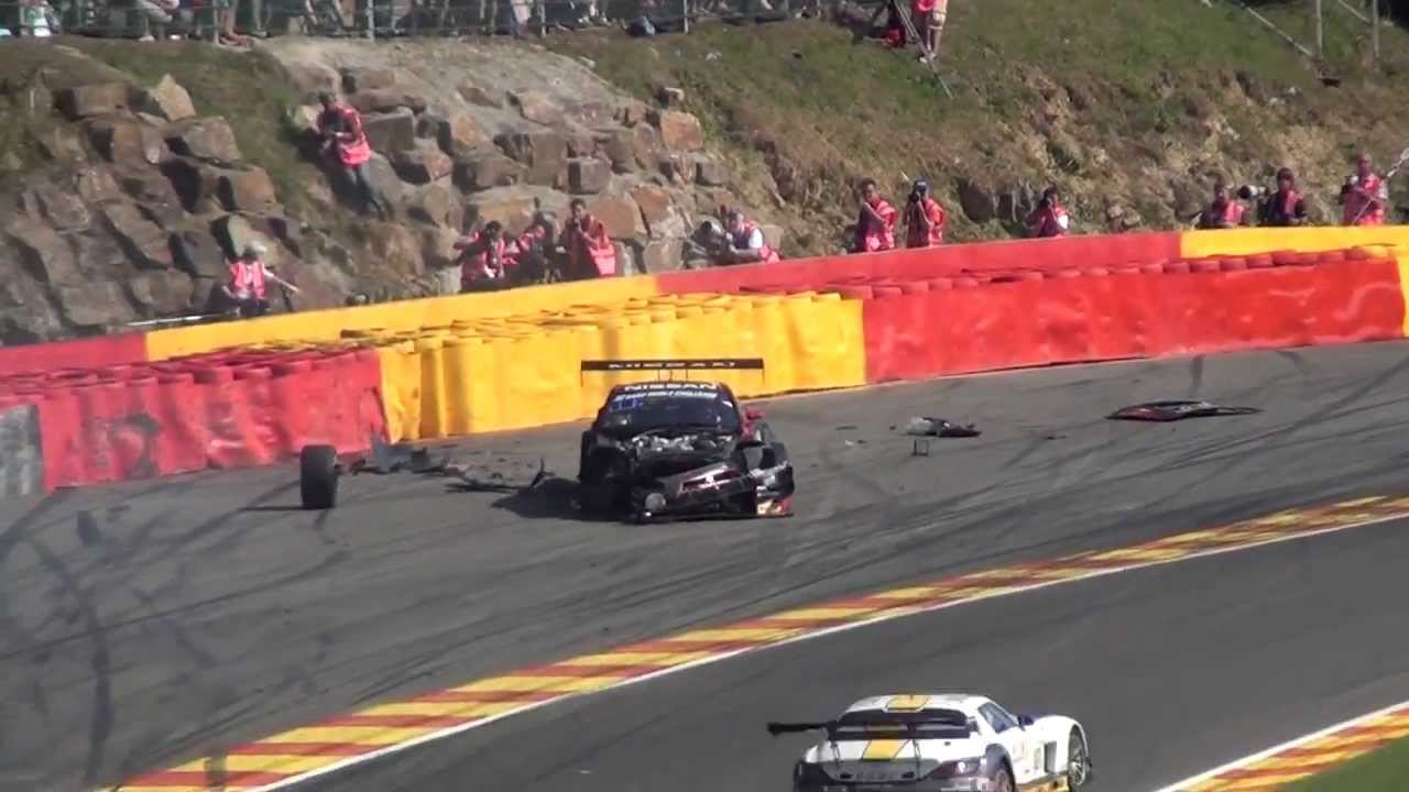 nissan gt-r crash, 24 H de spa francorchamps 2013 - YouTube