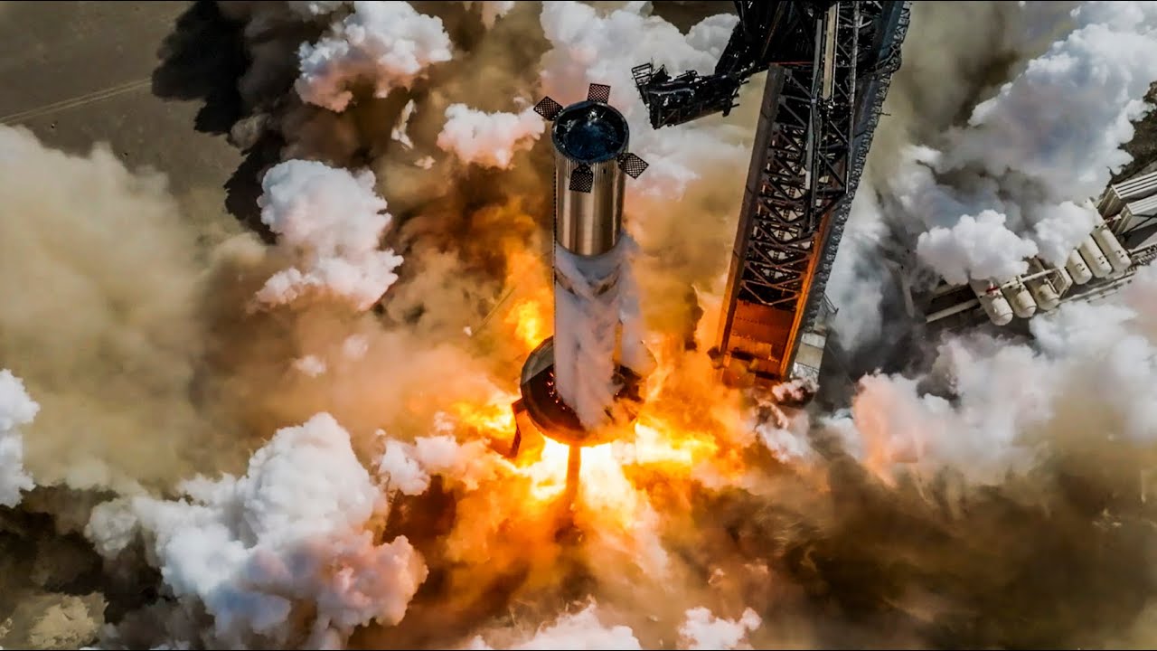 Прямая трансляция прожига Starship Super Heavy Booster 13 мисии IFT-6 ...