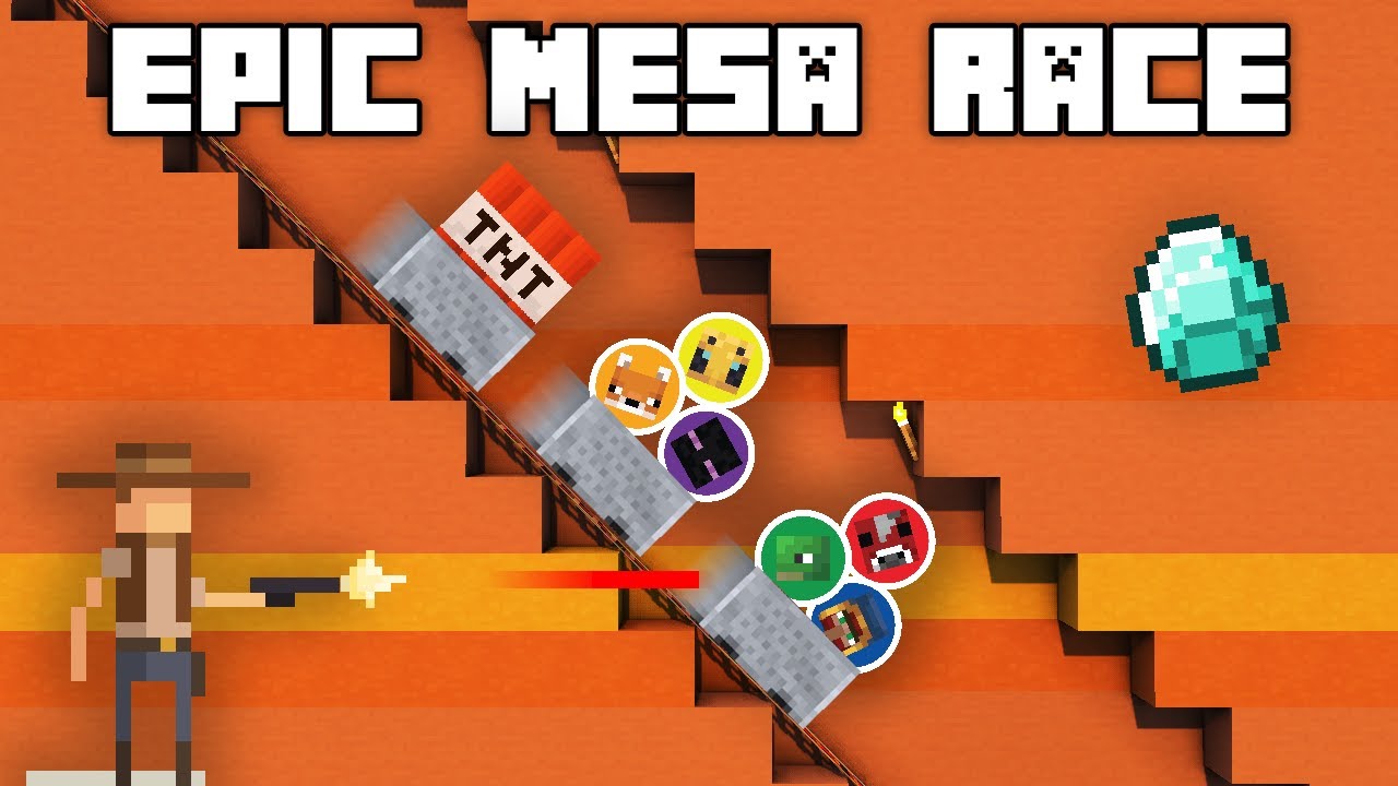 24 Minecraft Marble Race EP.17: Epic Mesa Biome Race - YouTube