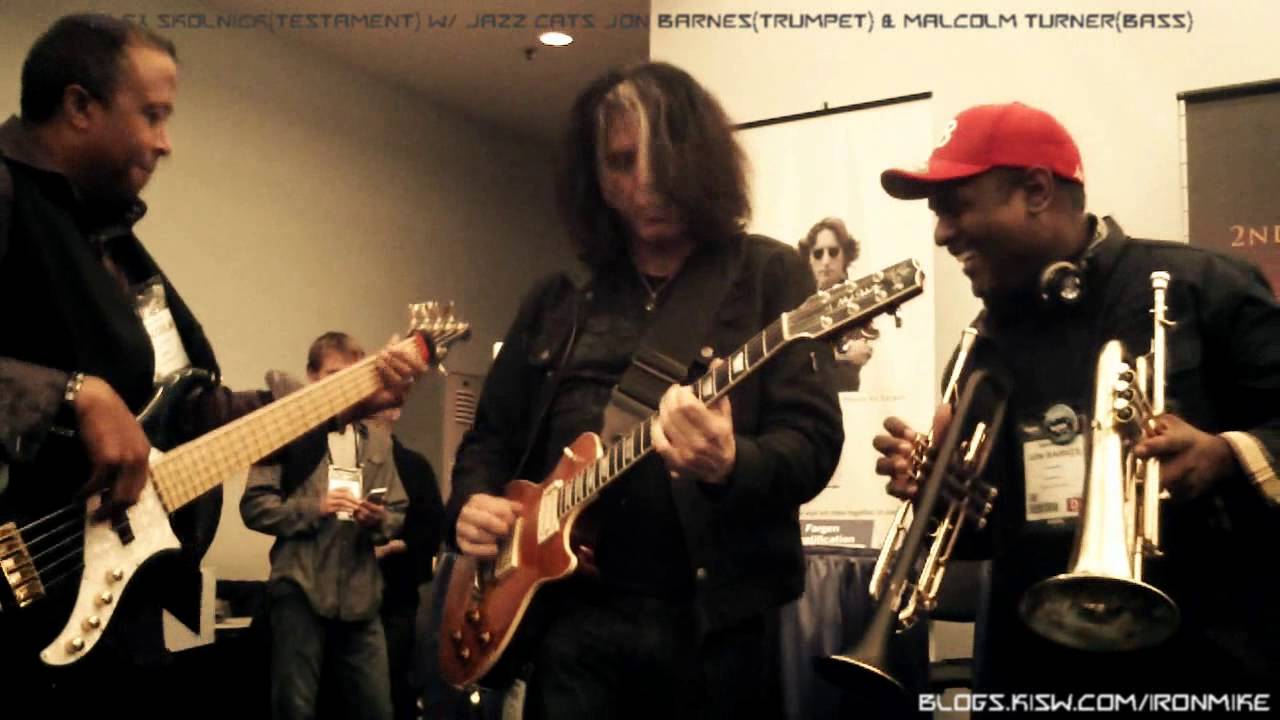 NAMM Media Day Jazz Jam Alex Skolnick Jon Barnes Malcolm Turner 1/23/13 ...