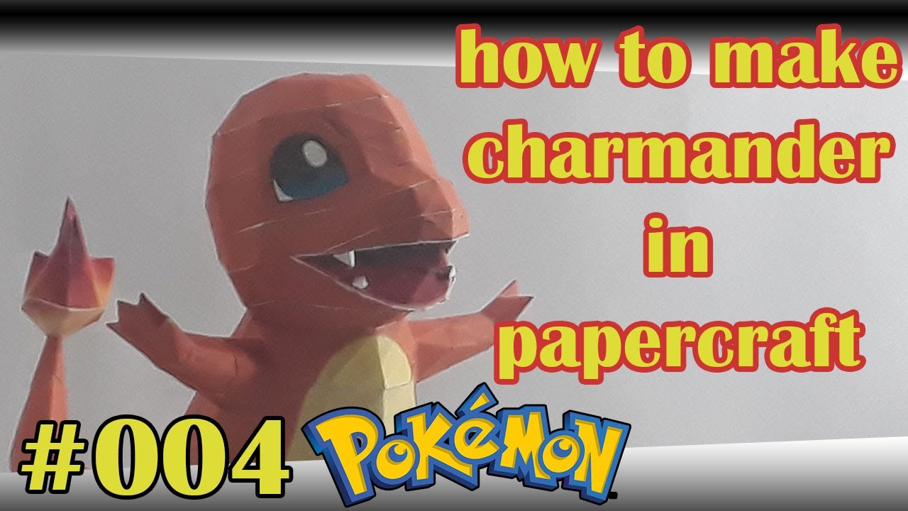 MAKING A CHARMANDER IN PAPERCRAFT// PaperWordCraft // penny rits - YouTube