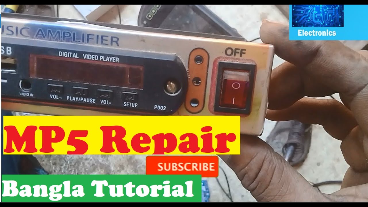 How to repair MP5 | How to service MP5 | How change Real Player MP5 ...
