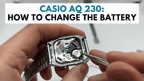 Casio Watch Battery Replacement Instructions YouTube Videos - YouTube