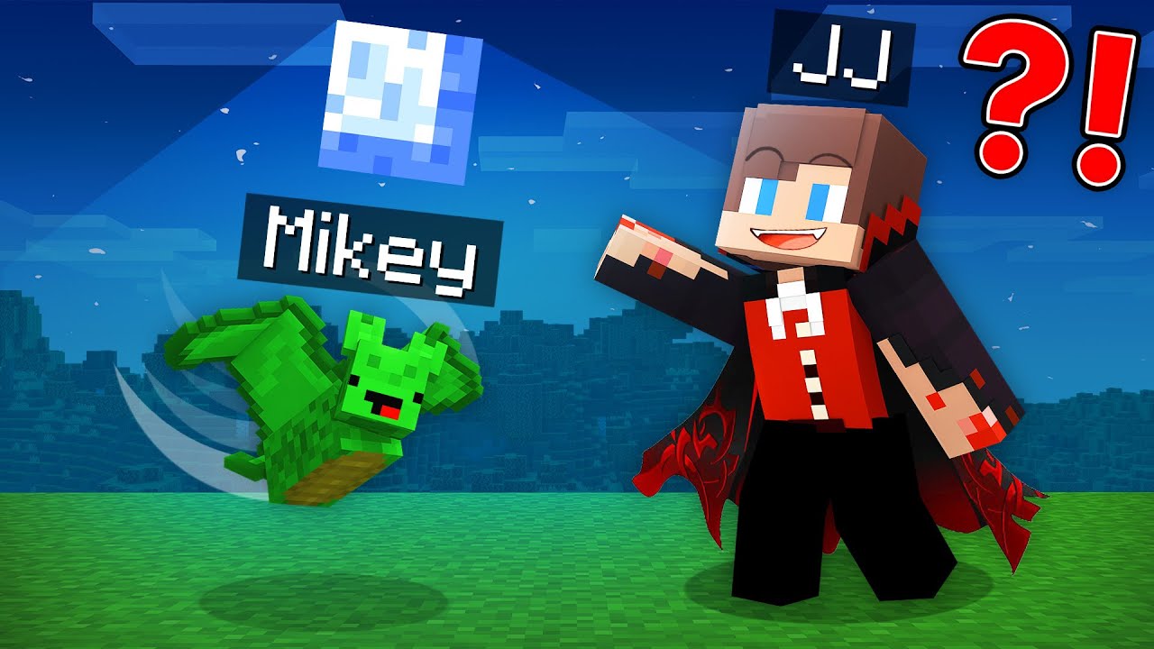 JJ Became Vampire and Mikey Became Bat - Maizen Minecraft Animation - YouTube