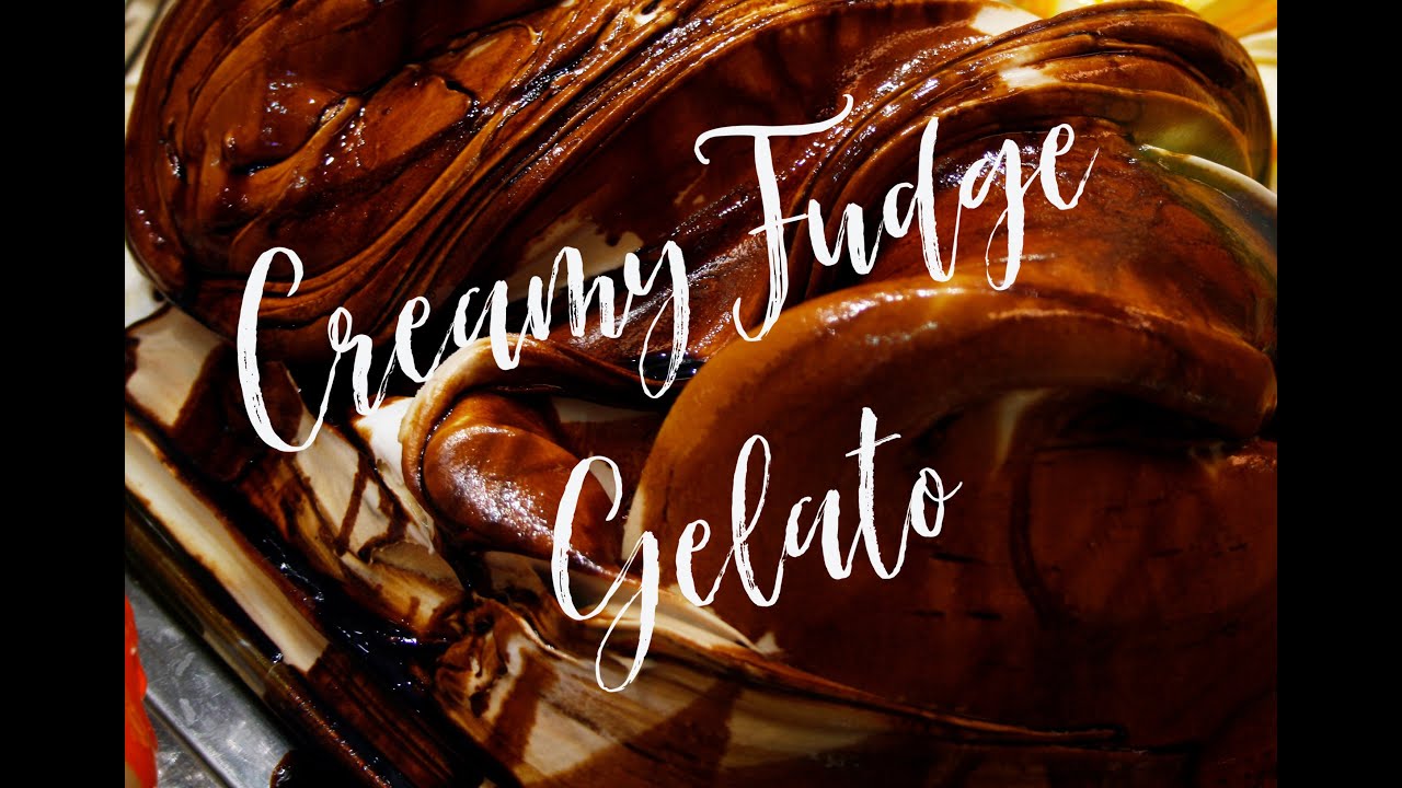 Creamy Fudge Gelato! You do not need a gelato machine, any kind of ice ...