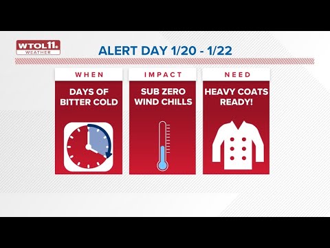 LIVE WTOL 11 Weather update: ALERT DAYS Monday, Tuesday and Wednesday ...