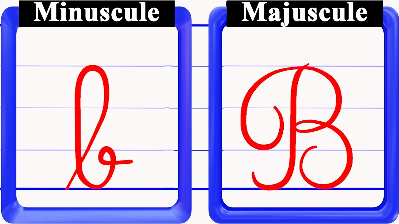 b majuscule et minuscule - YouTube