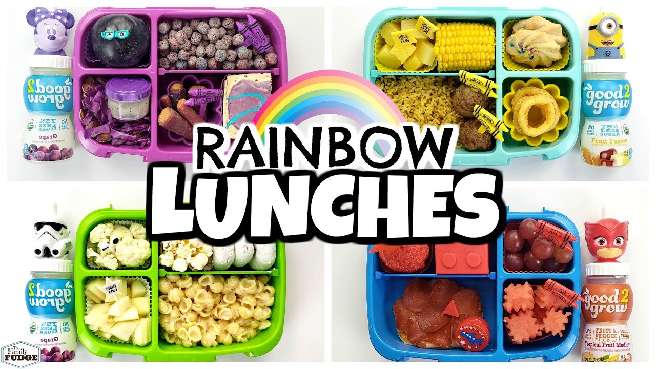 🌈COLORFUL Lunches Are BACK AGAIN!🌈 Colorful Lunch Ideas - YouTube