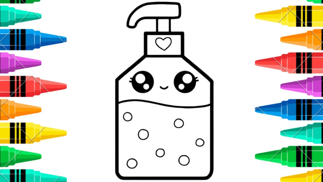 Cute Hand wash Liquid Soap Easy and Beautiful drawing easy with colours ...