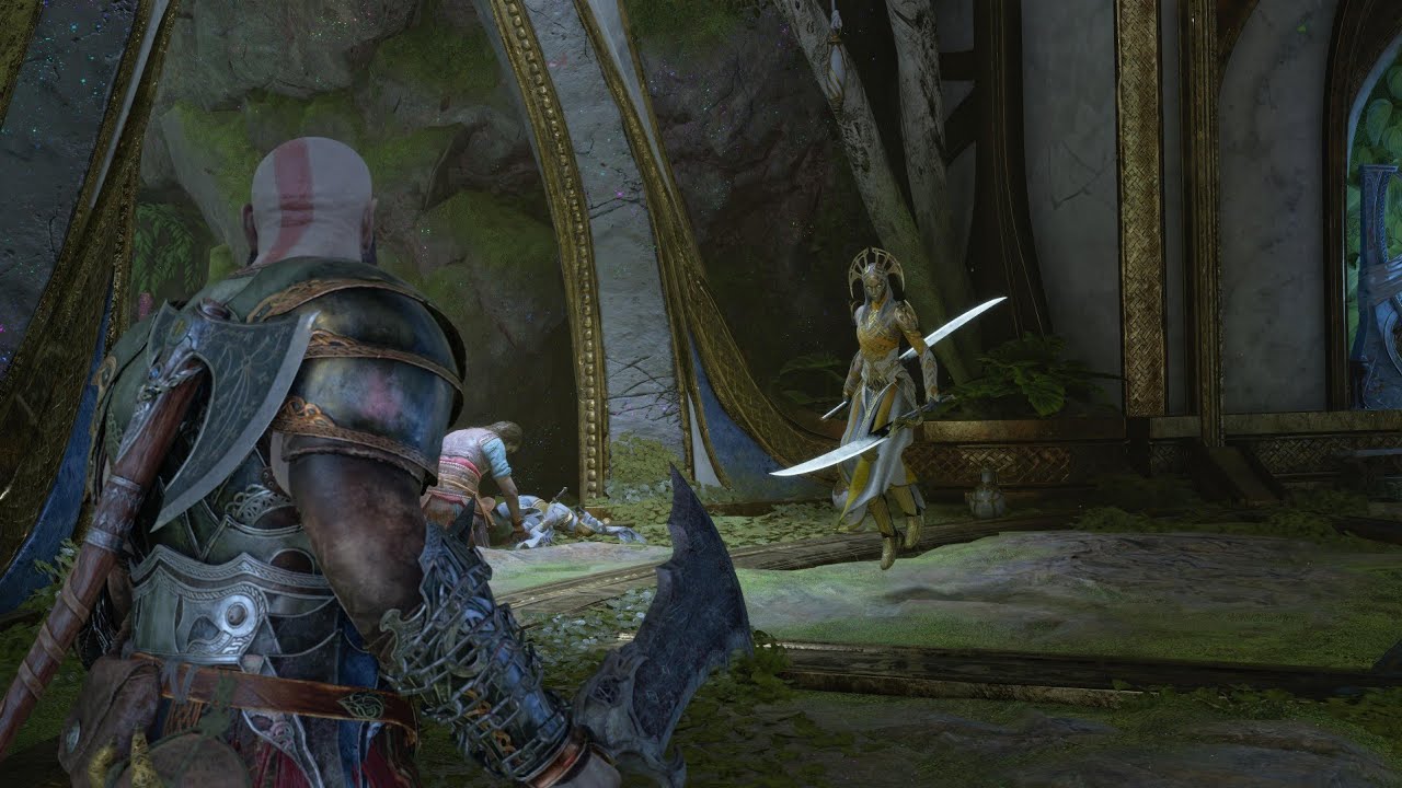 GOD OF WAR RAGNAROK-KRATOS VS LIGHT ELF ALVA BOSS(ALVA) - YouTube