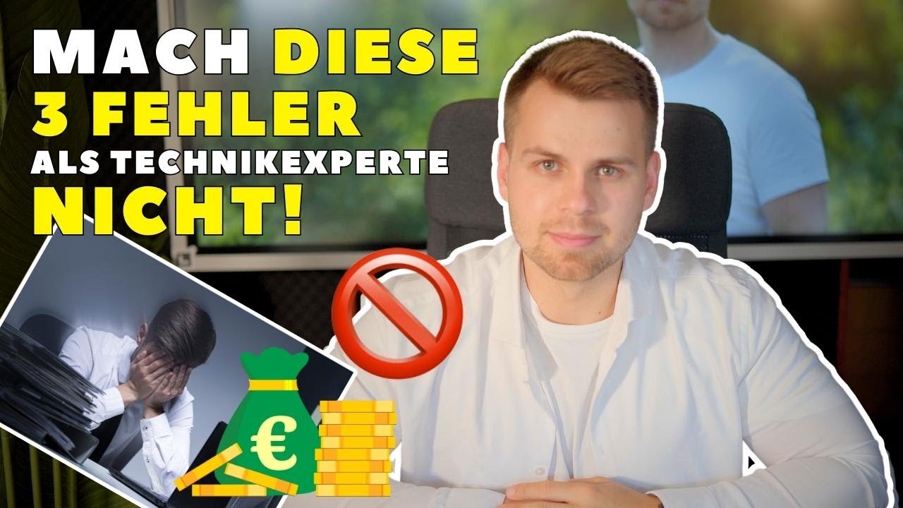 Als Techniker, Ingenieur, Betriebswirt MUSST du DIESE 3 FEHLER ...