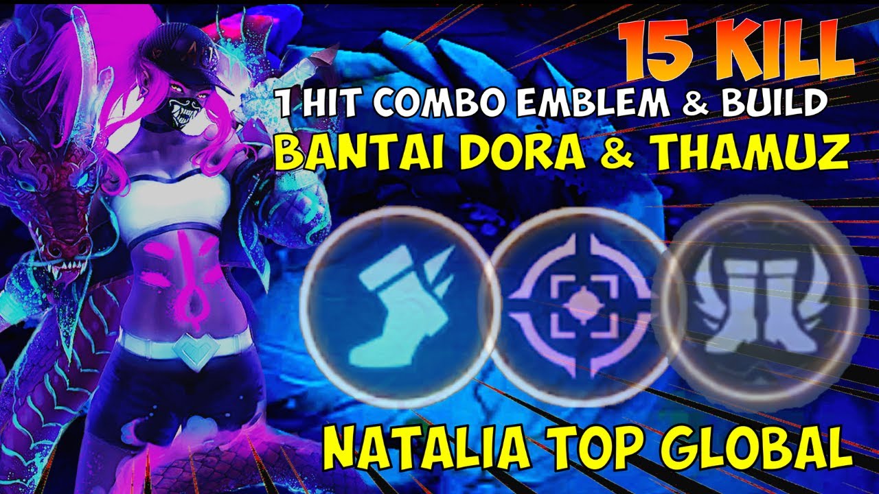 1 HIT COMBO BEST EMBLEM FOR NATALIA | NATALIA TOP GLOBAL | MLBB - YouTube