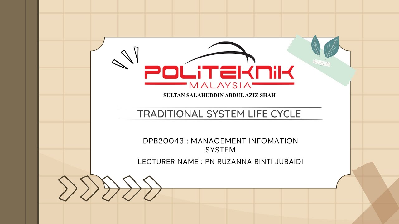 TRADITIONAL SYSTEM LIFE CYCLE | MANAGEMENT INFORMATION SYSTEM - YouTube