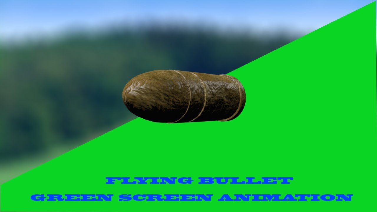 free green screen flying bullet animation - YouTube