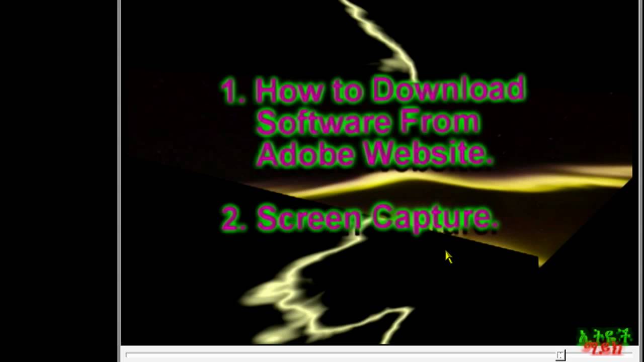 How to download software from adobe website and how to capture screen ...