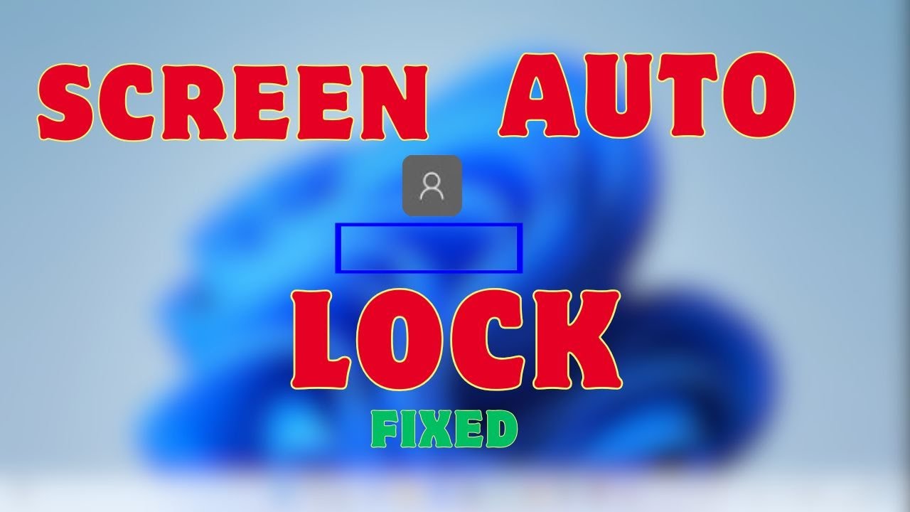 How to disable Auto Lock in Windows - YouTube
