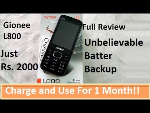 Gionee L800 with 3000 MAh Battery runs for a full month - Review - YouTube