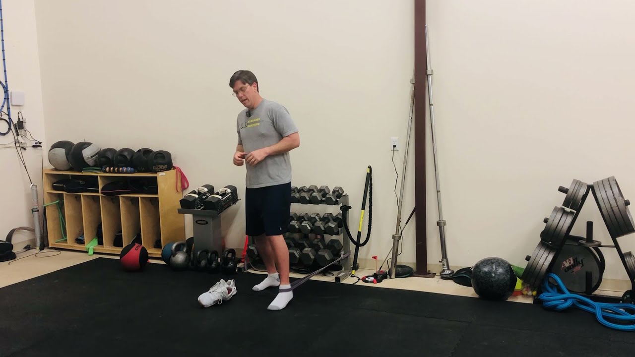 Resistance Band Talus Distraction - YouTube