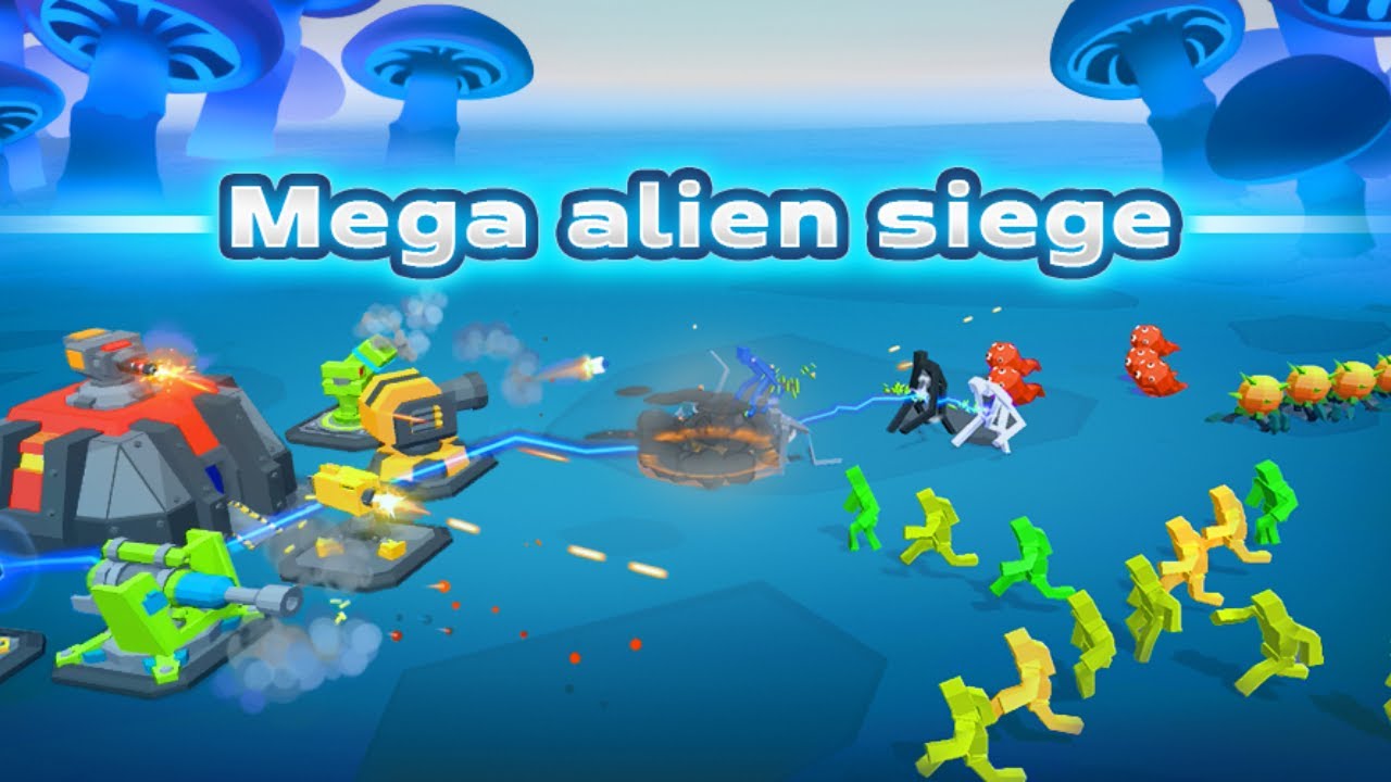 Mega alien siege: Turret base Gameplay Android - YouTube