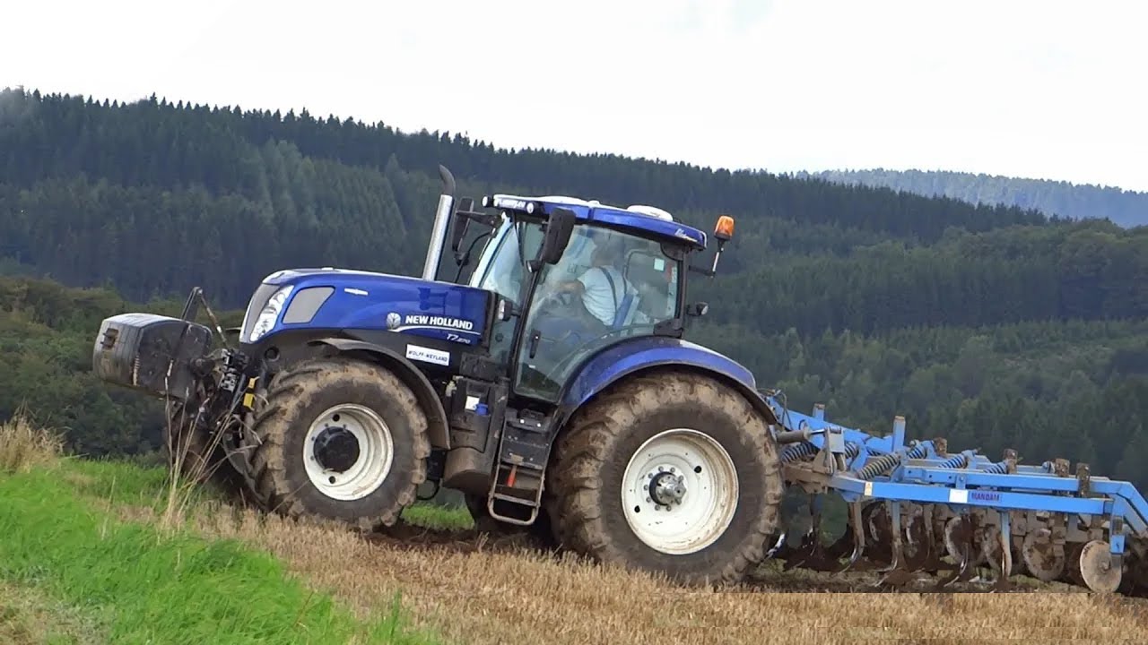 New Holland T7.270 Blue Power | Mandam cultivator | Luxembourg - YouTube