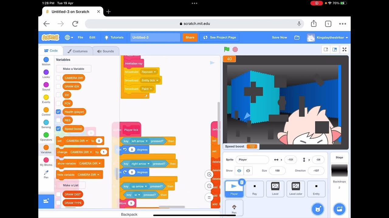 Scratch 3D game - YouTube