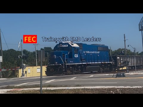 Train compilation series episode 4: FEC trains with EMD Leaders - YouTube