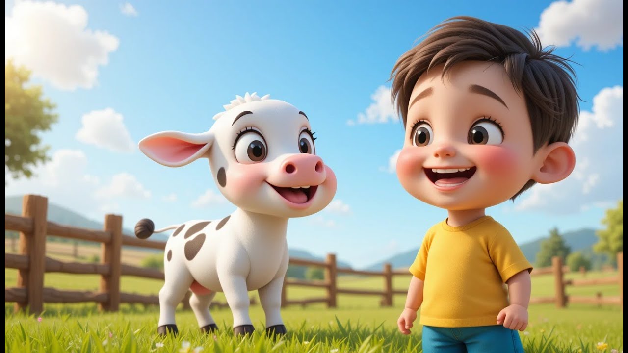 Baby Cow Say Moo Moo Moo Rhyme Song | Popular Nursery Rhyme ...
