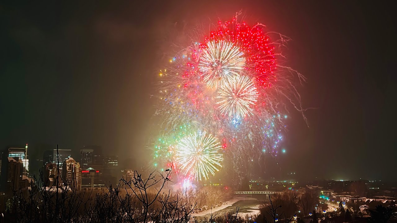 NewYear 2025 Fireworks Night in Downtown Calgary #2025#foryou #newyear ...
