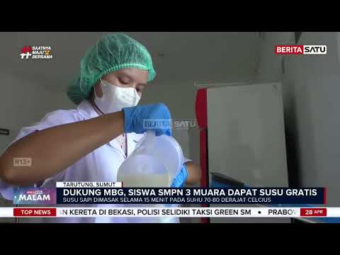 Dukung MBG, Siswa SMP di Tapanuli Utara Dapat Susu Segar Gratis #beritasatu