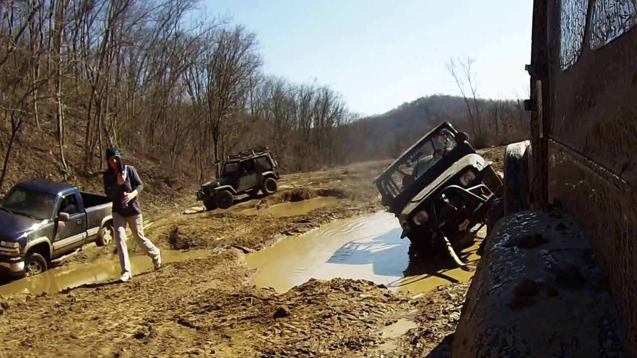 Jeep Wrangler YJ Stuck - Jeep Point - Wellsville - YouTube
