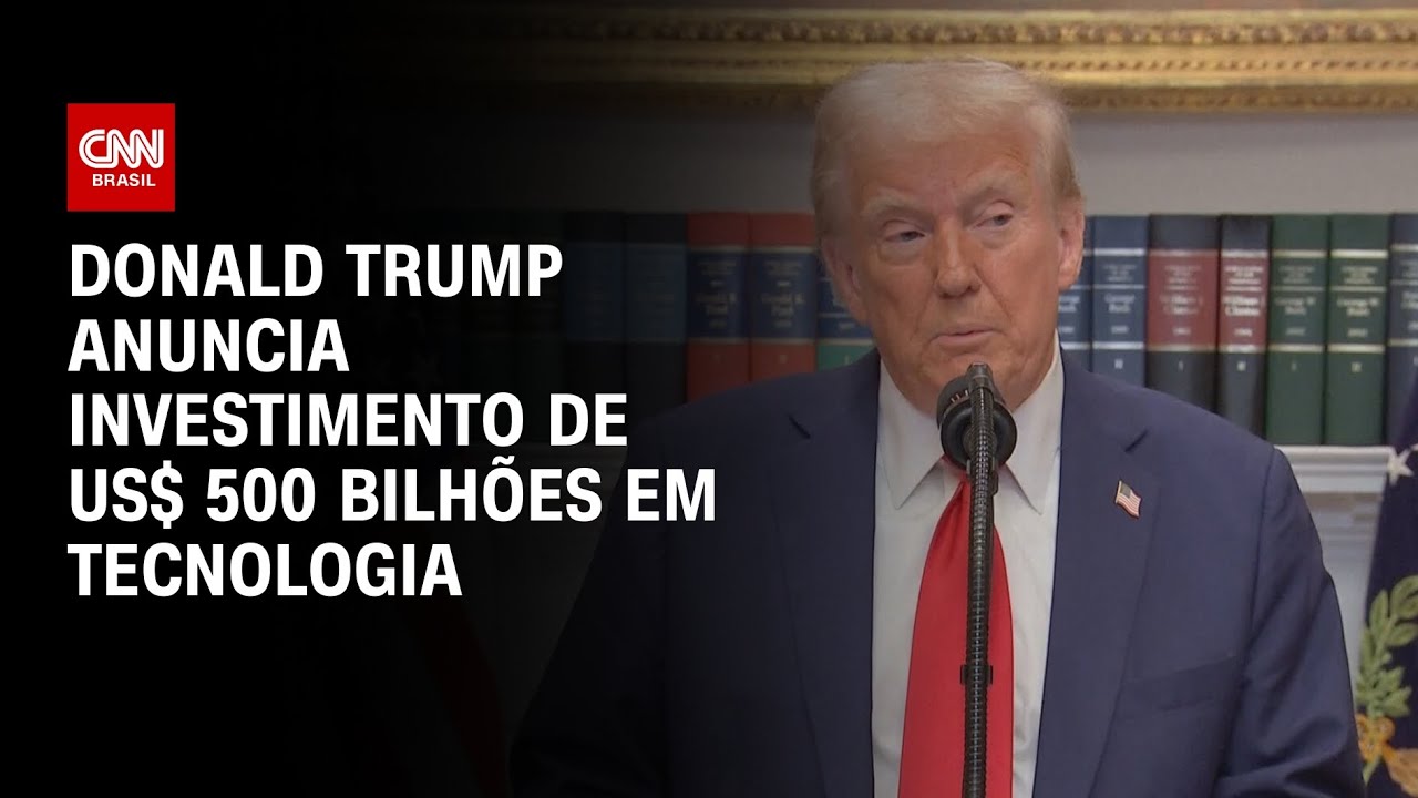 Donald Trump anuncia investimento de US$ 500 bilhões em tecnologia ...