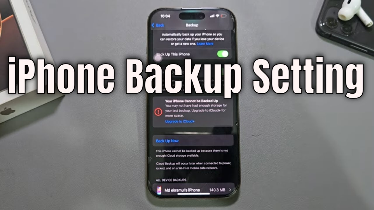 iPhone 16/Pro/Max: How to backup data iPhone - YouTube