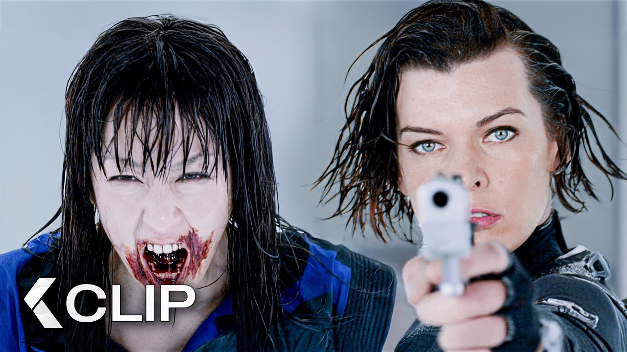 Alice LUCHA Contra El Brote De Tokio - RESIDENT EVIL 5: VENGANZA Clip ...