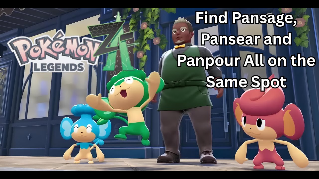 Catch All Elemental Monkeys in One Spot | (Pansage, Pansear and Panpour ...
