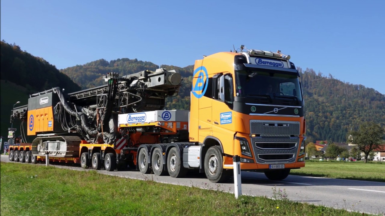 Bernegger Sondertransporte: LRB 355 - YouTube